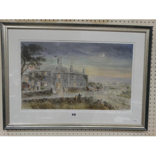 Keith Andrew, An Artist`s Proof Coloured Print Titled "Gwyndy", Signed ...