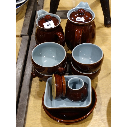 A Qty Of Brown Finish Denby Stoneware