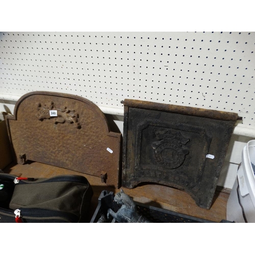 Two Antique Fire Backs