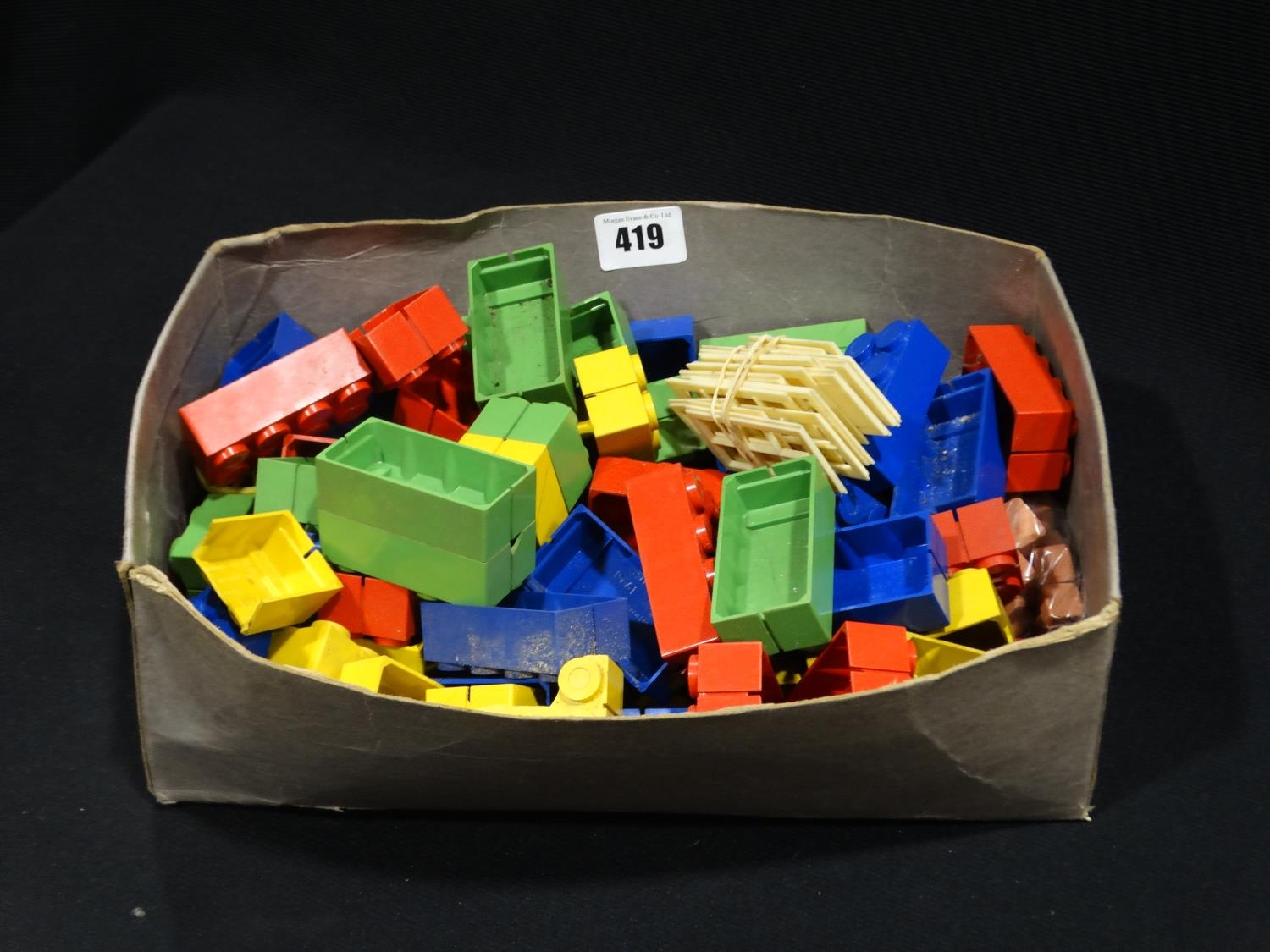 A Box Of Vintage Building Blocks
