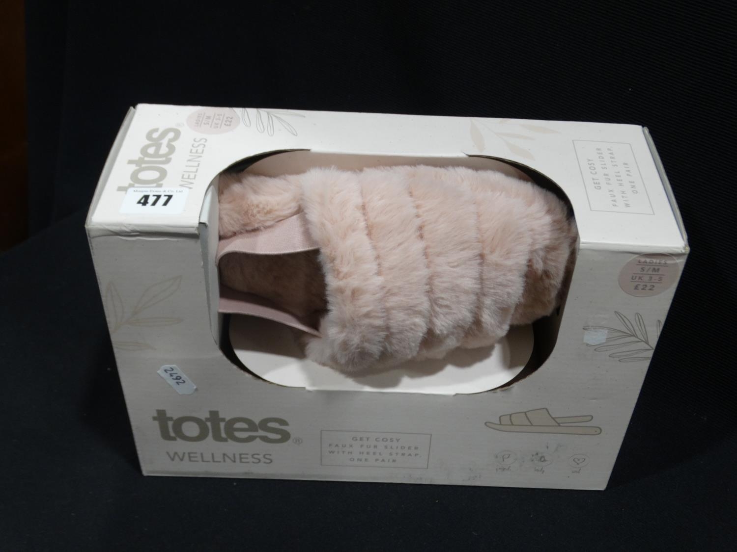 A Pair Of New And Boxed Ladies Slippers, Size 3/5