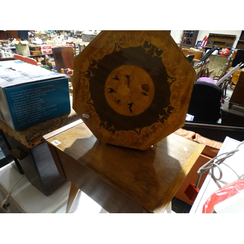 A Mid Century Sewing Table Together With An Italian Musical Sewing Table