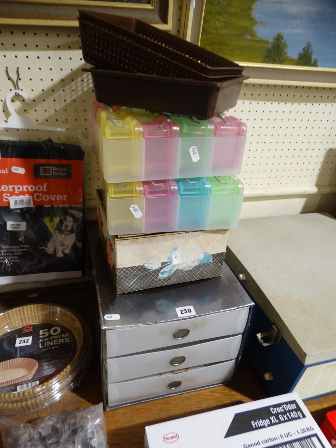A Qty Of Plastic Storage Boxes