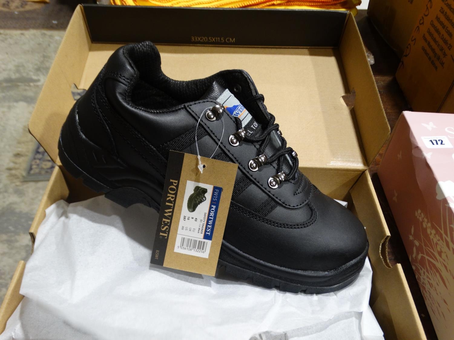 A Pair Of New & Boxed Portwest Safety Shoes, Size 9