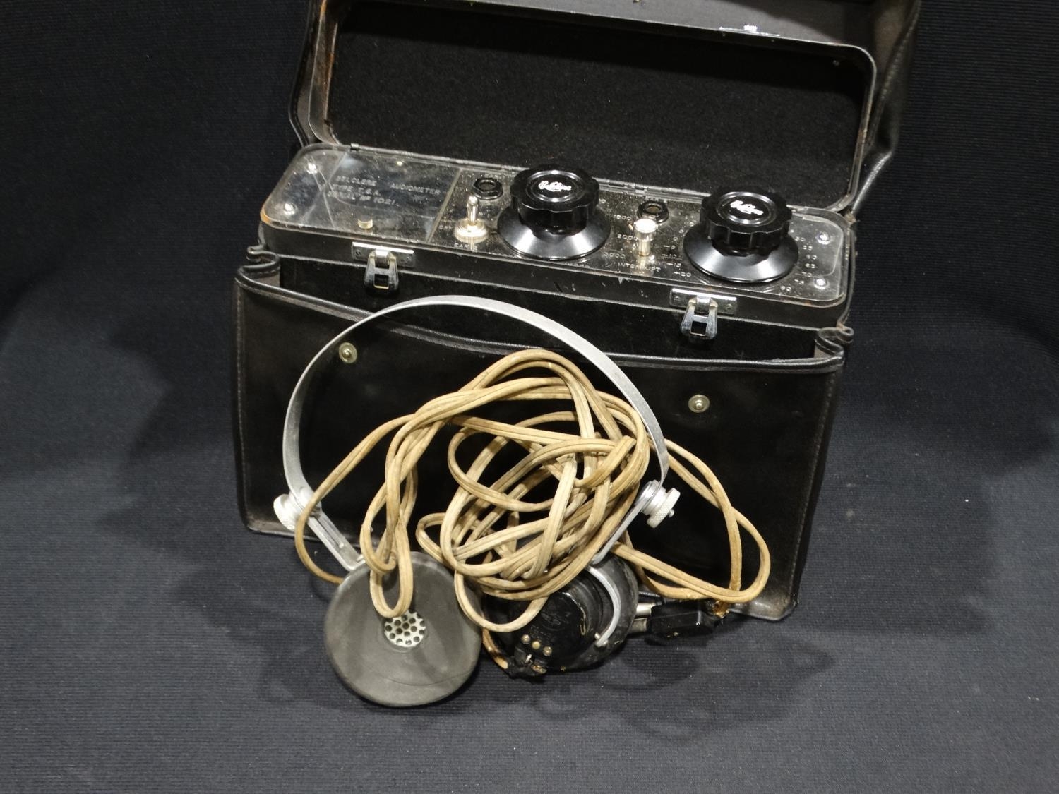 A Cased Vintage Audiometer
