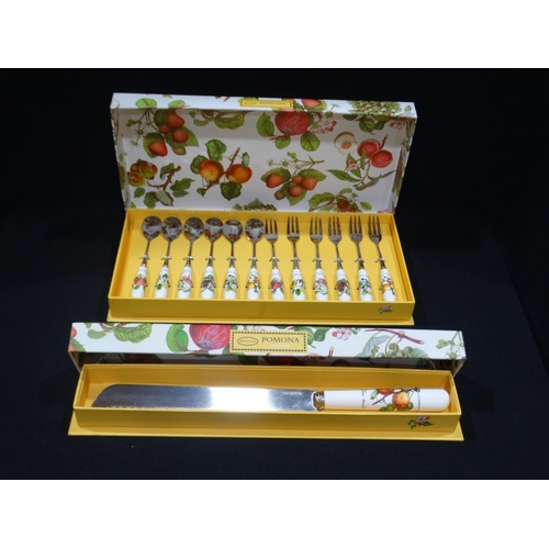 Three Boxed Portmeirion Pomona Pattern Cutlery Items