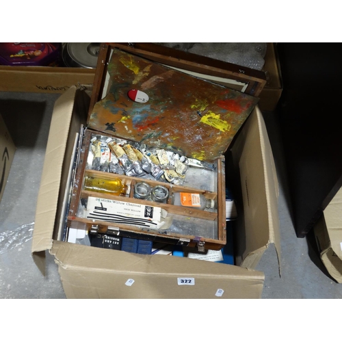 A Box Of Art Related Items