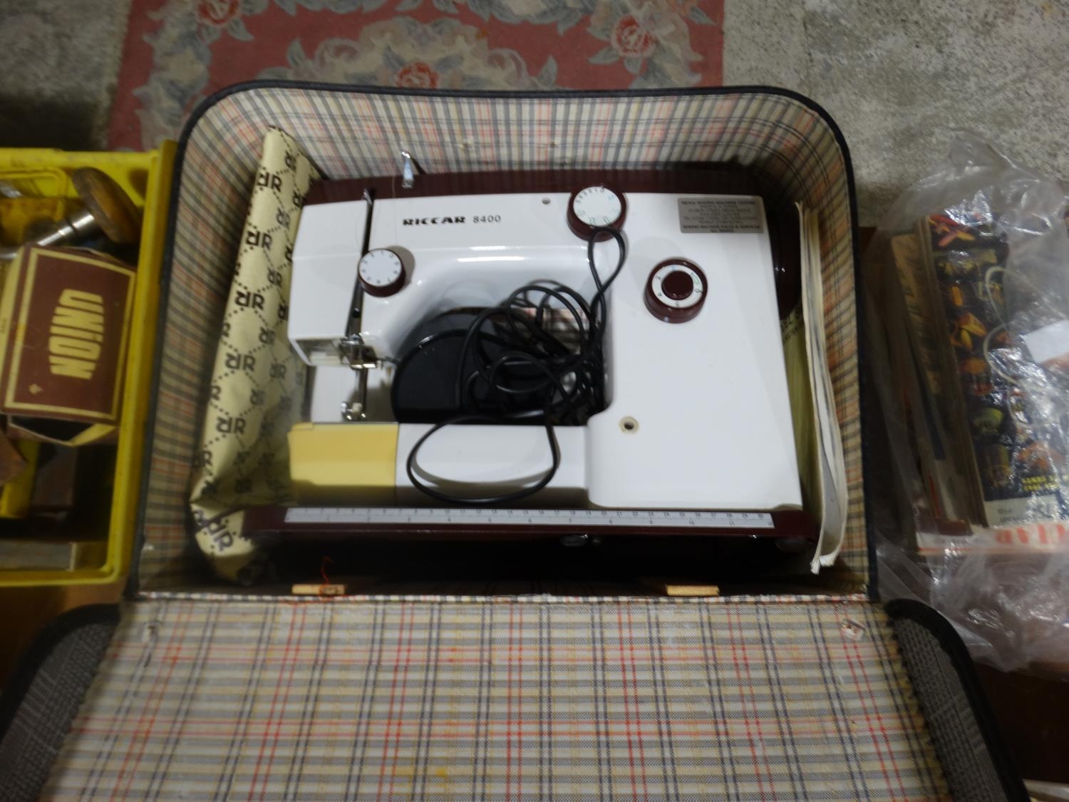 A Cased Riccar 8400 Sewing Machine