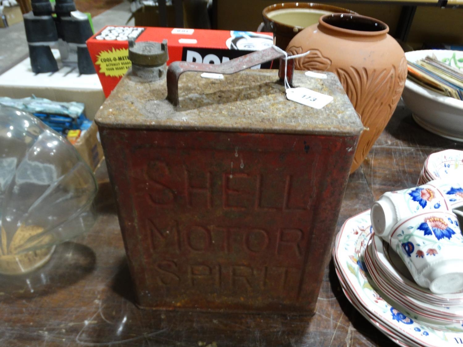 A Vintage Shell Fuel Can