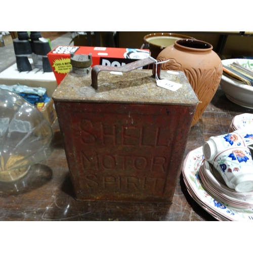 A Vintage Shell Fuel Can