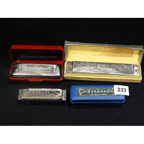 Three Boxed Vintage Harmonicas