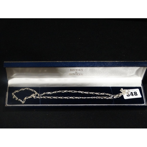 A Silver Flat Link Neck Chain