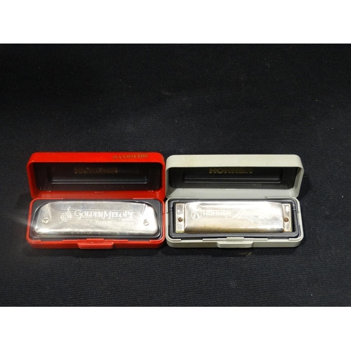 Two Vintage Boxed Hohner Harmonicas