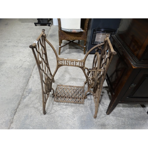 A Cast Iron Treadle Sewing Machine Base