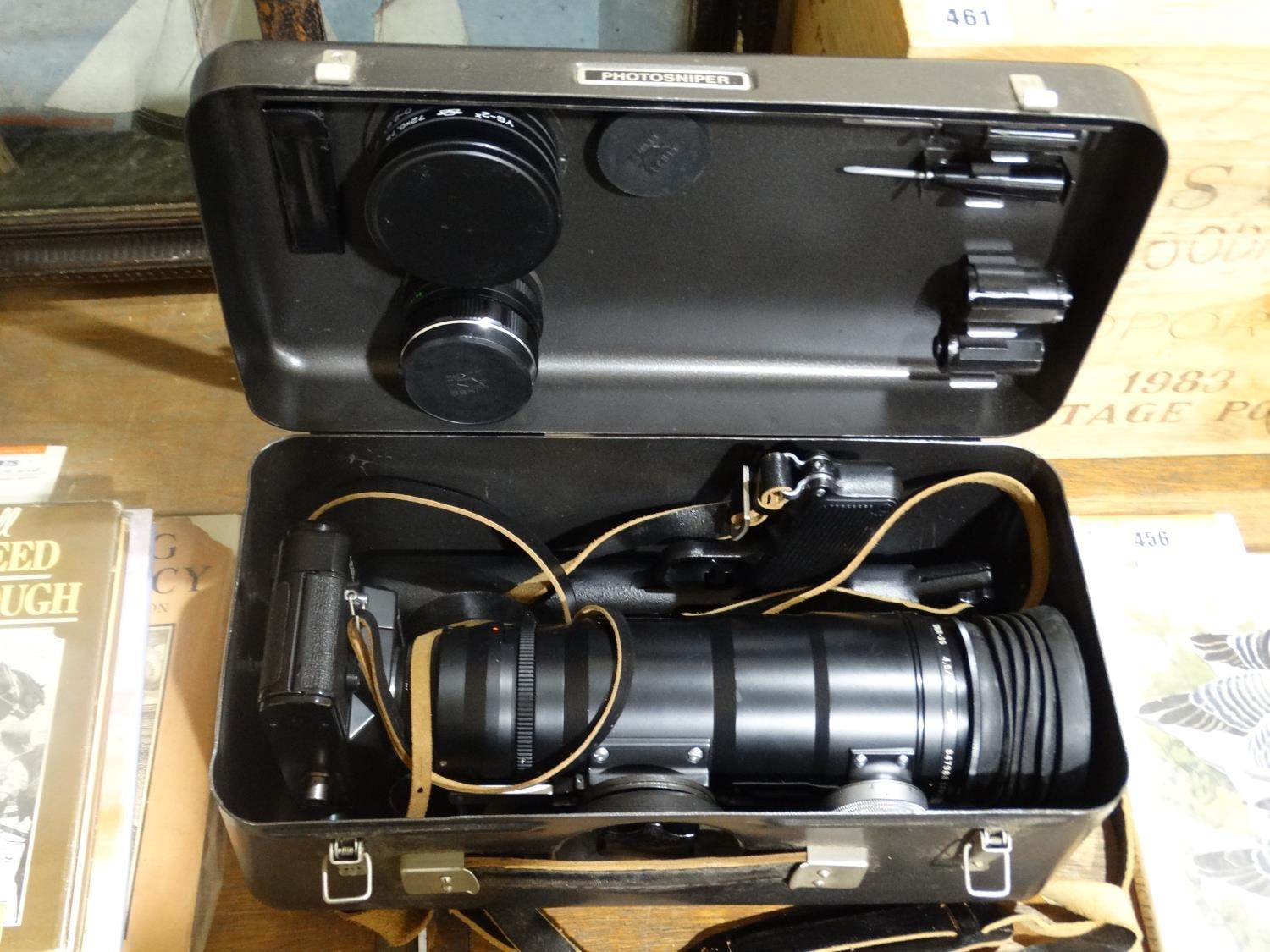 A Complete Steel Cased Zenith Photosniper Camera & Lenses