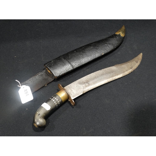 A Horn Handled Eastern Dagger