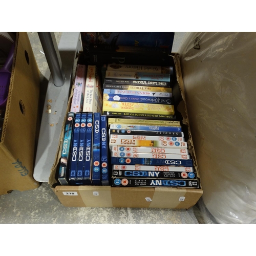 A Box Of DVDs & Books