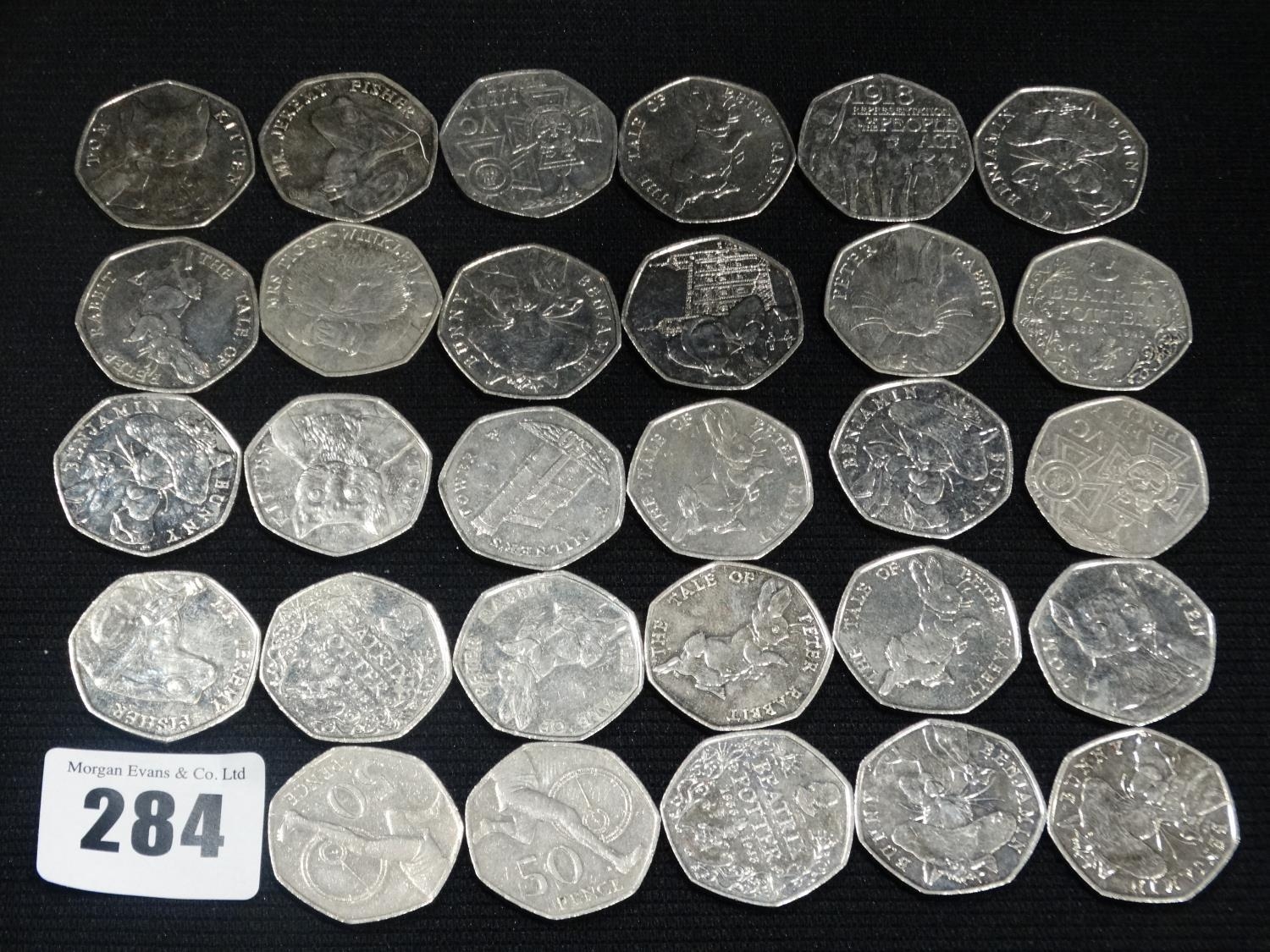 Twenty-Nine Collectable 50p Coins