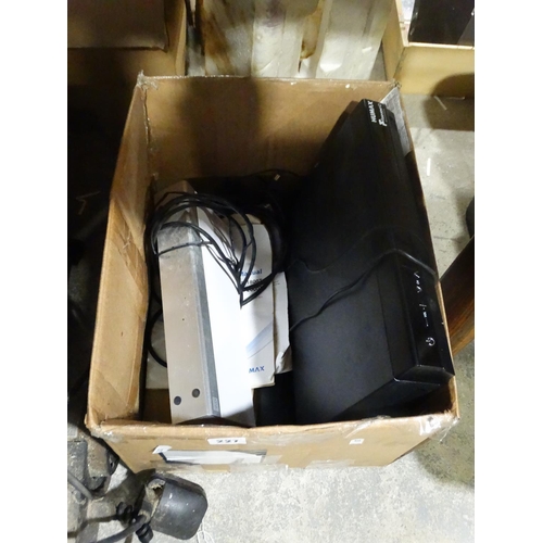 A Box Containing A Freeview Set Etc