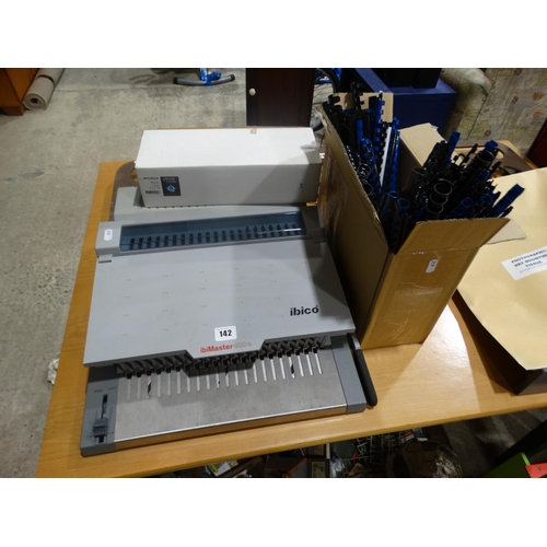 An Ibico Ibi master 400e Spiral Binding Machine And Plastic Fittings