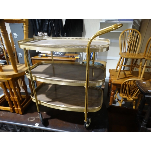 A Retro Three Tier Tea Trolley