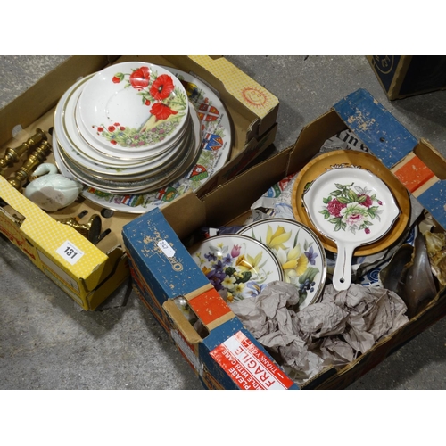 Two Small Boxes Of Mixed China