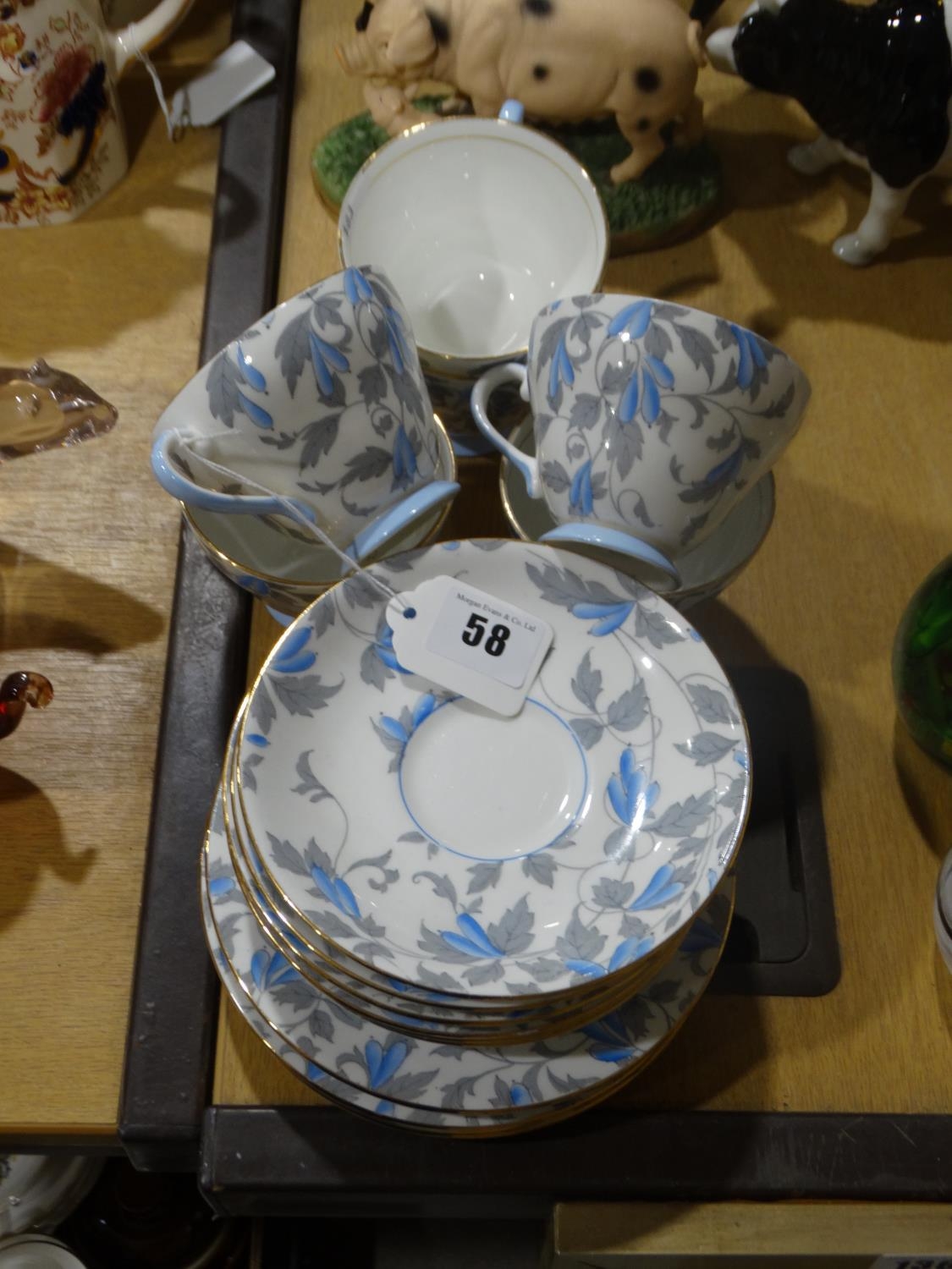 An Eighteen Piece Royal Grafton Ashley Pattern Tea Set