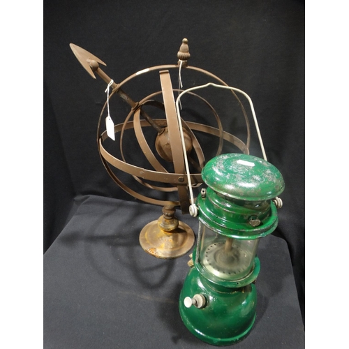A Storm Lamp, Together With A Globe