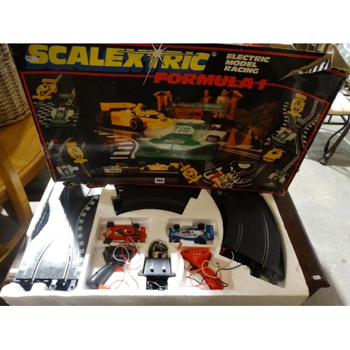 A Formula 1 Scalextric Set
