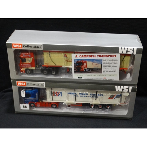 Two WSI Collectables Model Articulated Lorries