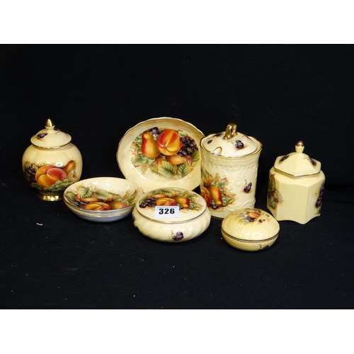 Eight Pieces Of Aynsley Orchard Gold Pattern China