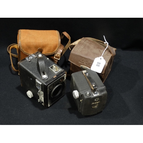 Two Boxed Vintage Box Cameras