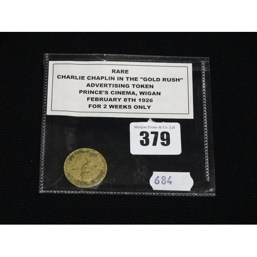 A Rare Charlie Chaplin In The Gold Rush Advertising token For Princess ...