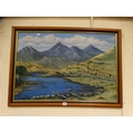 J Cairns, Oil, Lake & Mountain View