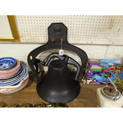 A Cast Iron Bell & Bracket