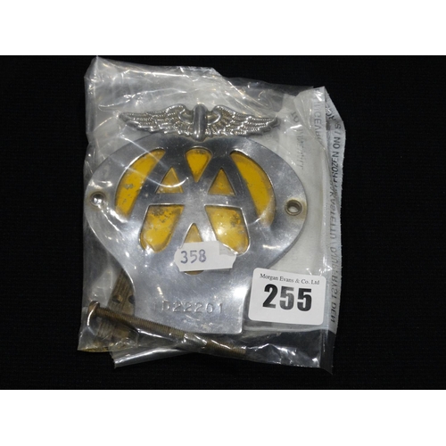 A Vintage AA Motoring Badge