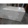 A Pair Of Vintage Hulsta Three Drawer White Melamine Chests