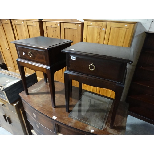 A Pair Of Stag Bedside Tables