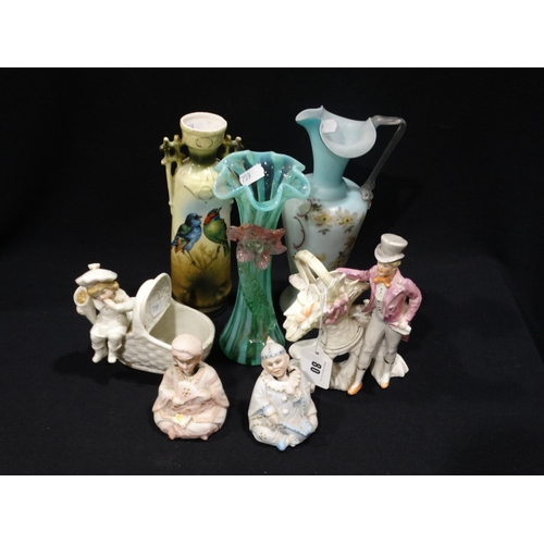 A Group Of Mixed Antique China & Glassware