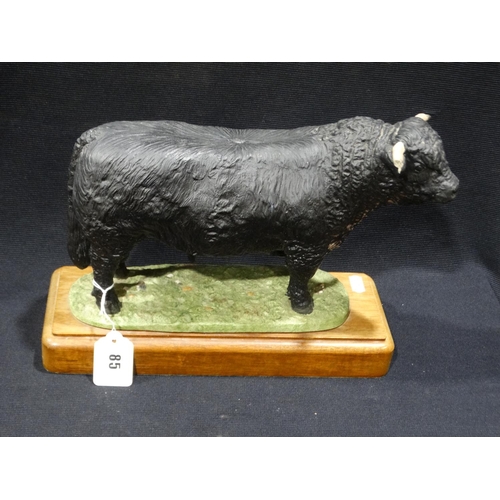 A Collectors Model Of A Welsh Black Bull