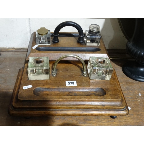 Two Edwardian Ink Stands