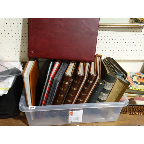 A Box Of Empty Postcard Albums