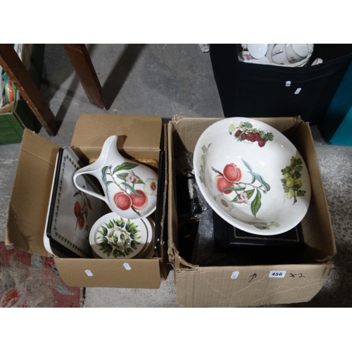 Two Small Boxes Of Mixed China To Include Portmeirion