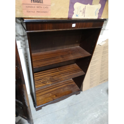 A Mahogany Finish Open Bookcase