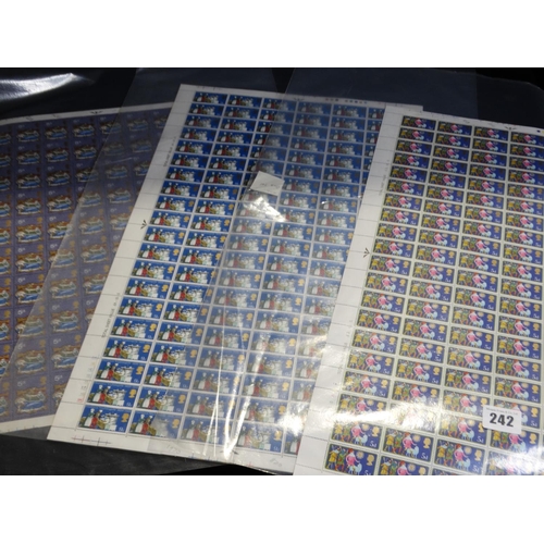 Three Full Sheets Of Stamps, Christmas Shepherds, Florence Nightingale ...