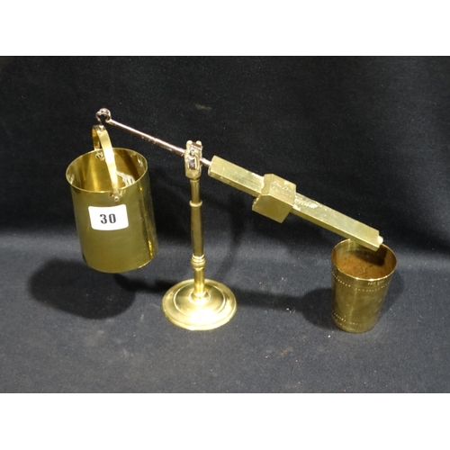 A Georgian Brass Chondrometer Or Corn Balance By Edsworth, Fleet Street ...