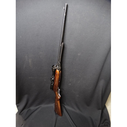 A Vintage Webley & Scott Air Rifle & Scope