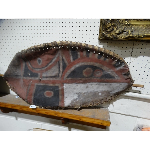 A 19thc African Masai Hide Shield