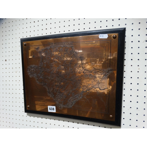A Copper Plate Map Of Anglesey