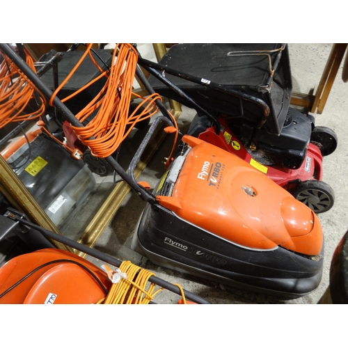 A Flymo Compact 330 Electric Lawn Mower